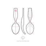 Spoon Template PDF – 3 Views – Digital Download – The Spoon Crank