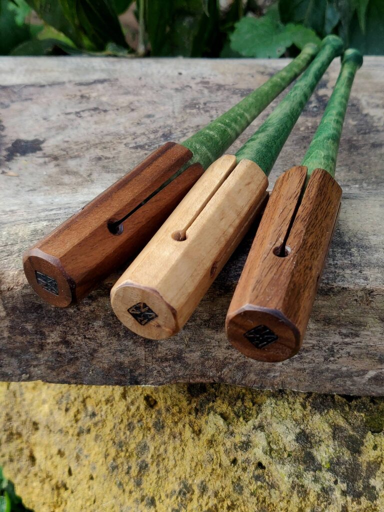 Hand forged Kolrosing Knife V2.0 - Green - The Spoon Crank