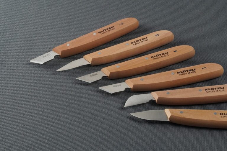 Chip carving knives set – Swiss chip carving knives set – The Spoon Crank