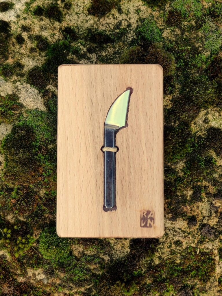 Chip carving blade 7 degrees tilted, fine wood carving blade, Small ...