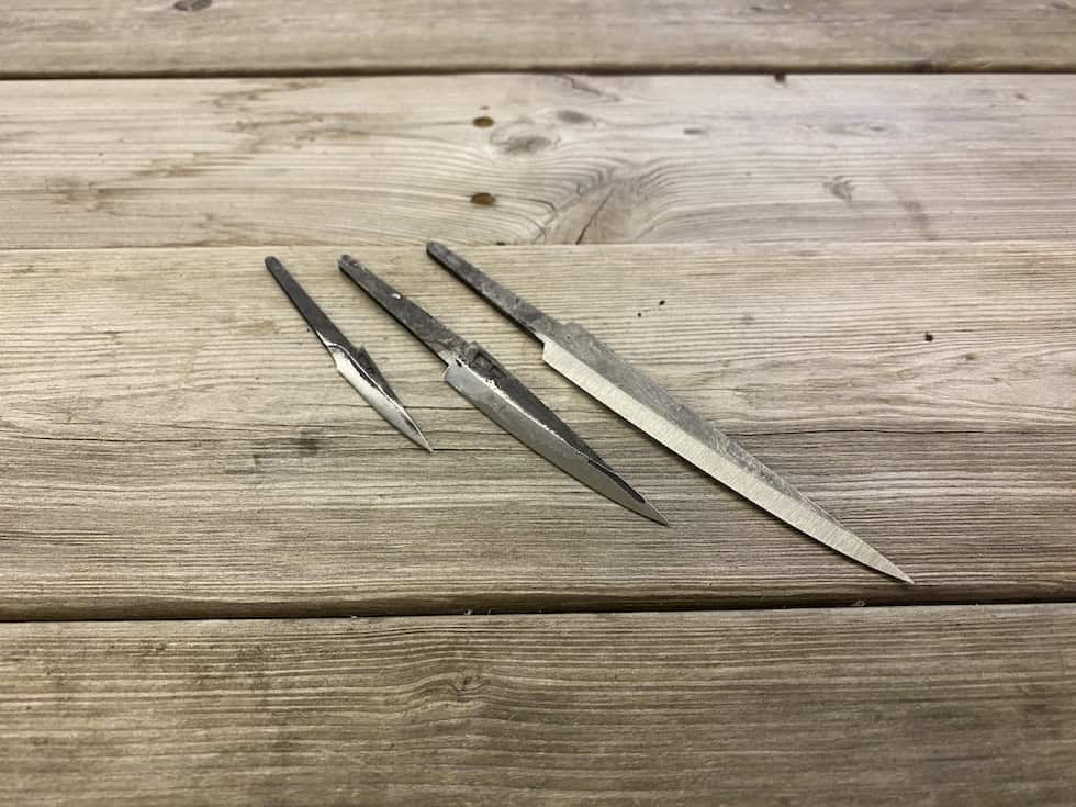 Laser Slöjd Blades – 100mm/ 70mm/ 40mm – The Spoon Crank