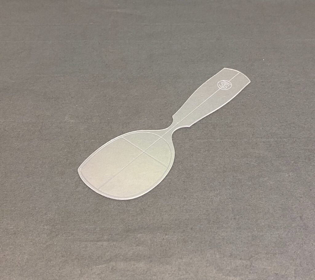 Deborah’s Asymmetrical (B) Pocket Spoon Template in Flexible Plastic ...
