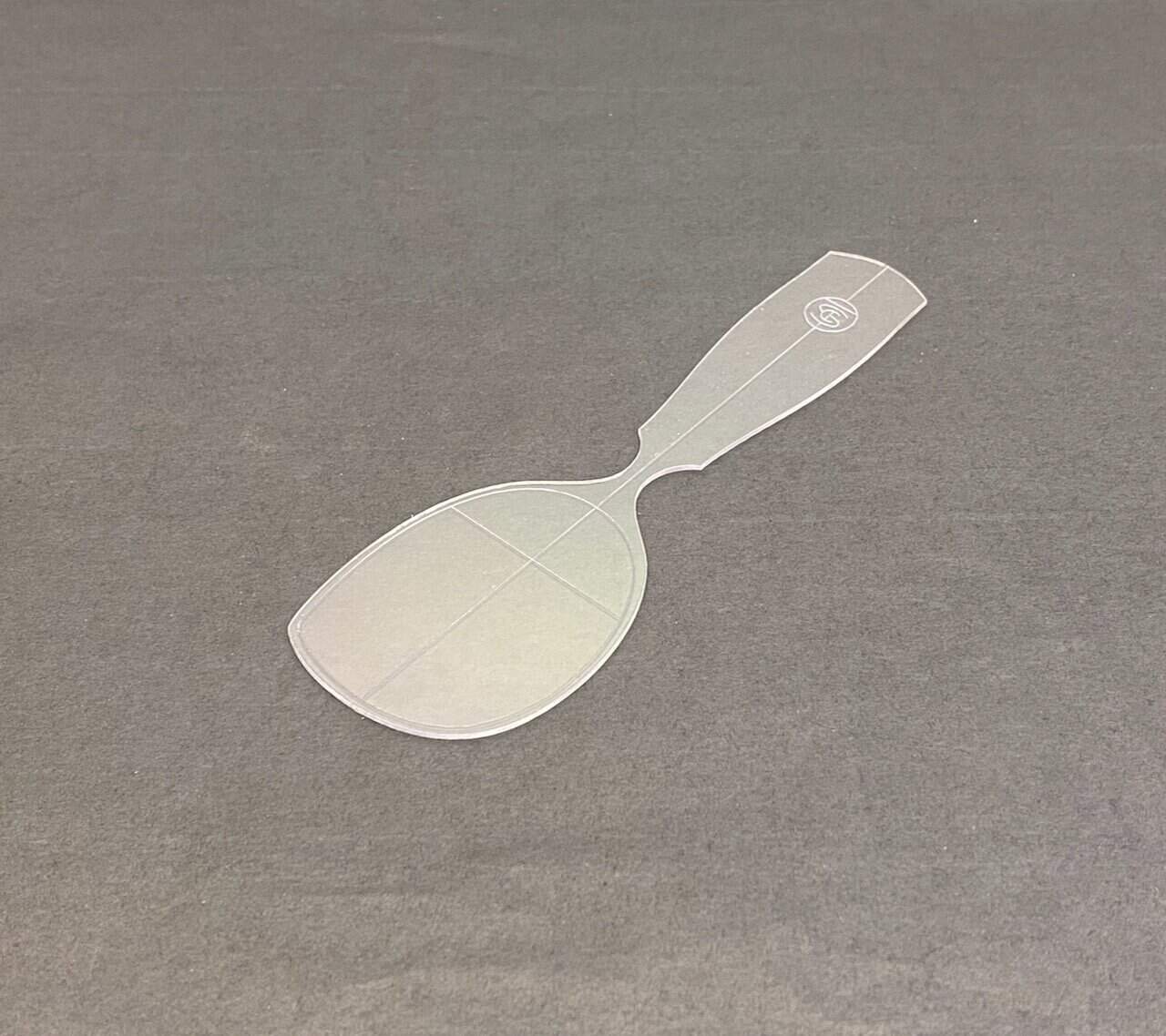 Deborah's Asymmetrical (B) Pocket Spoon Template in Flexible Plastic ...