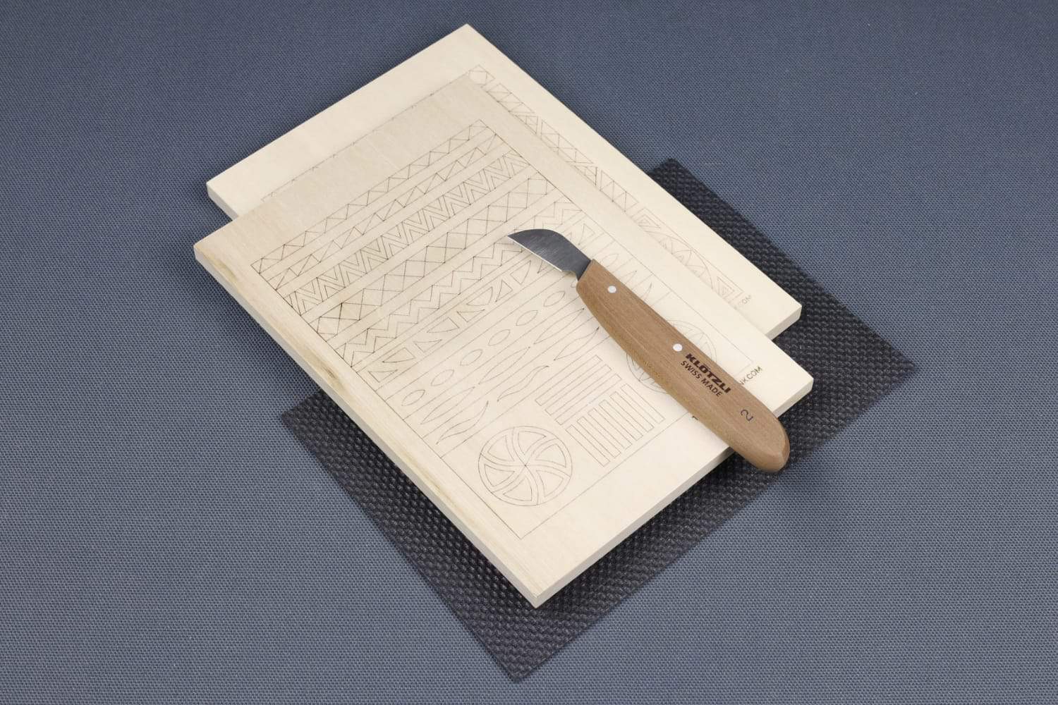 Chip Carving Kit – 2 Boards & Knife – The Spoon Crank