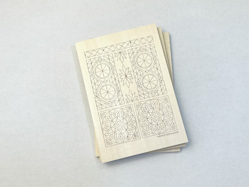 Chip Carving Practice Board No2 - Chip carving pattern - Basswood - The ...