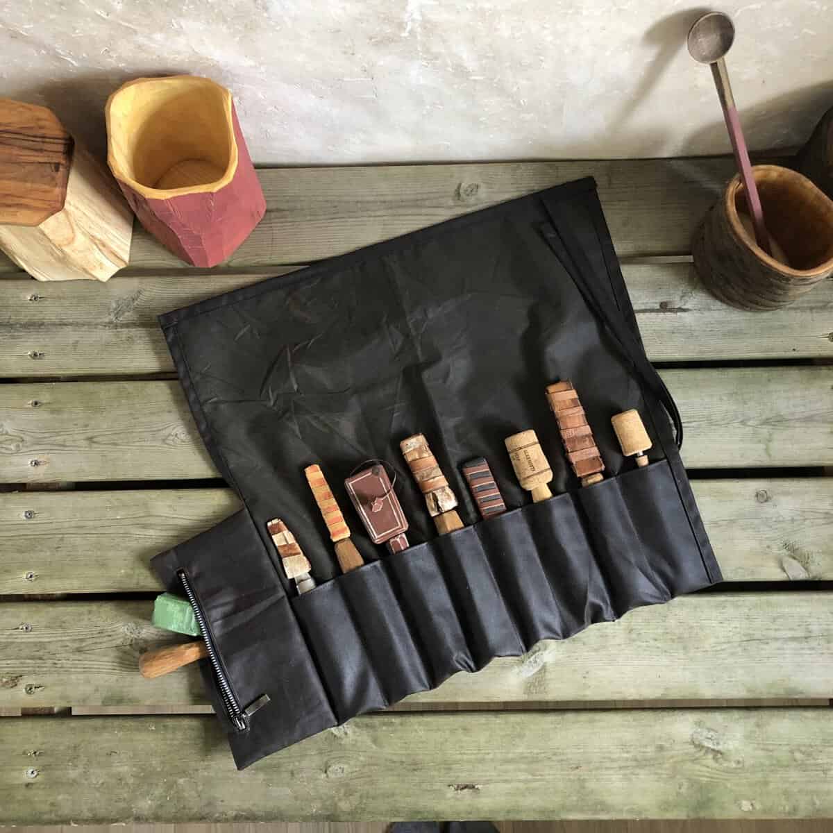 Darkest Brown Waxed Canvas Tool Roll (Copy) – The Spoon Crank