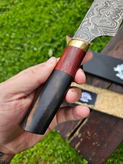 Hand Forged Damascus 62 HRC Chef Knife Bunka K Tip Kitchen Knife ...