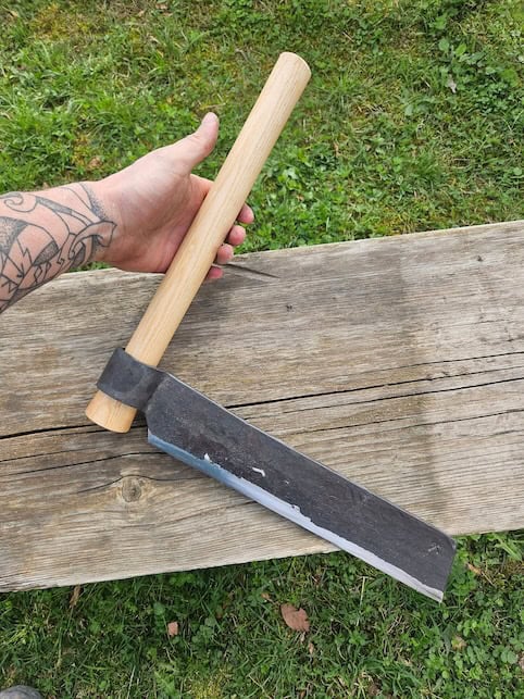 Hand Forged Froe for Splitting Wood (10”, 12”, 14”) – Carpenters Froe ...