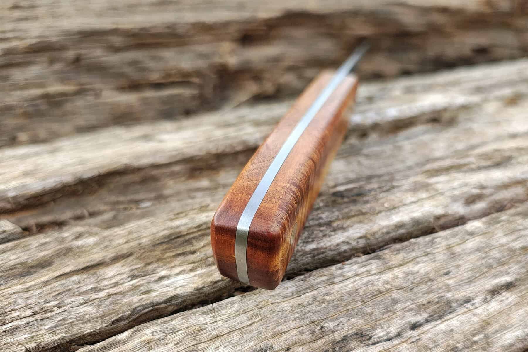 105mm Full Tang Sloyd Knife with Mulga Handle Scales – The Spoon Crank