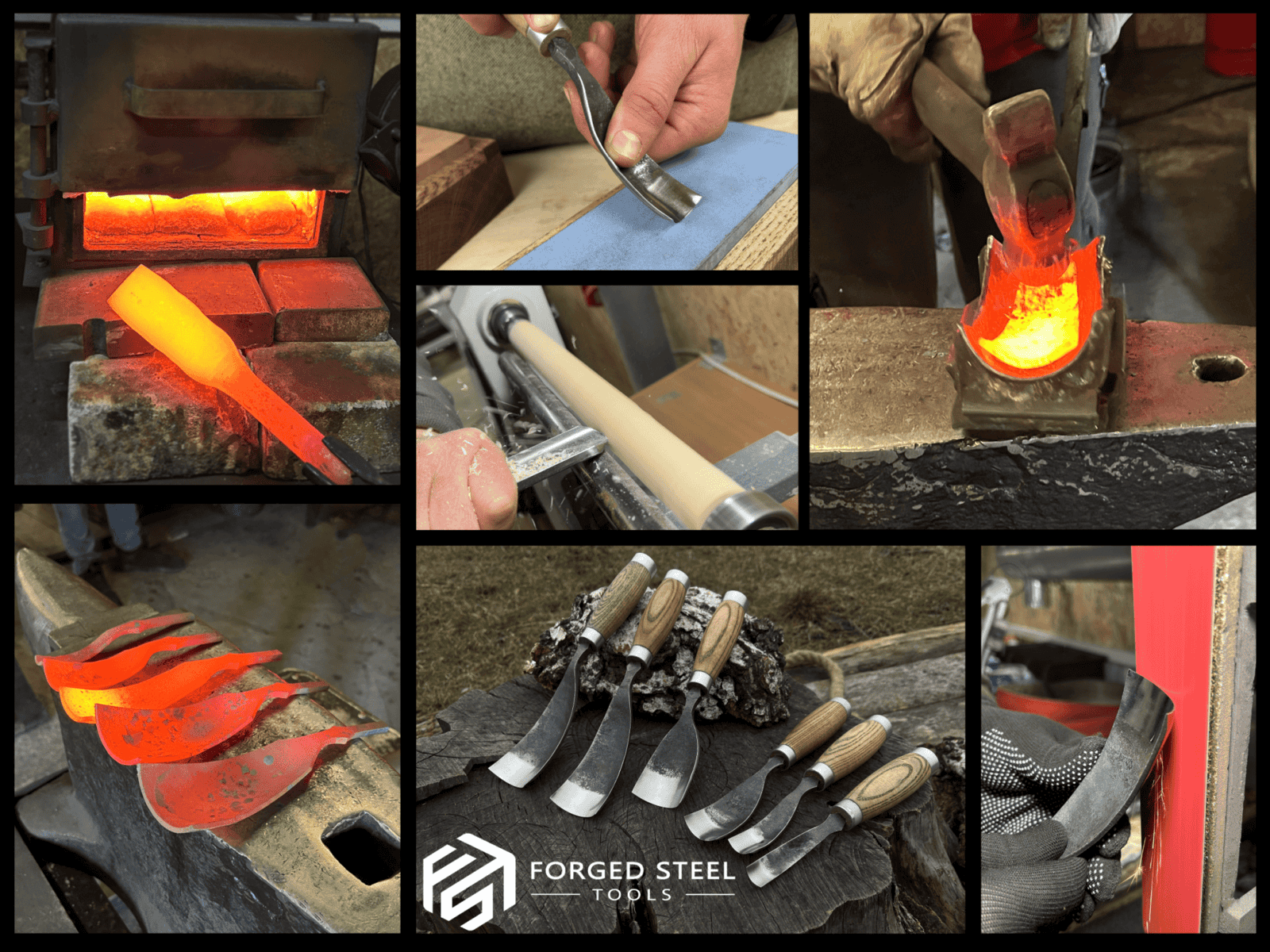 6-Piece Long Bent Gouge Set - The Spoon Crank
