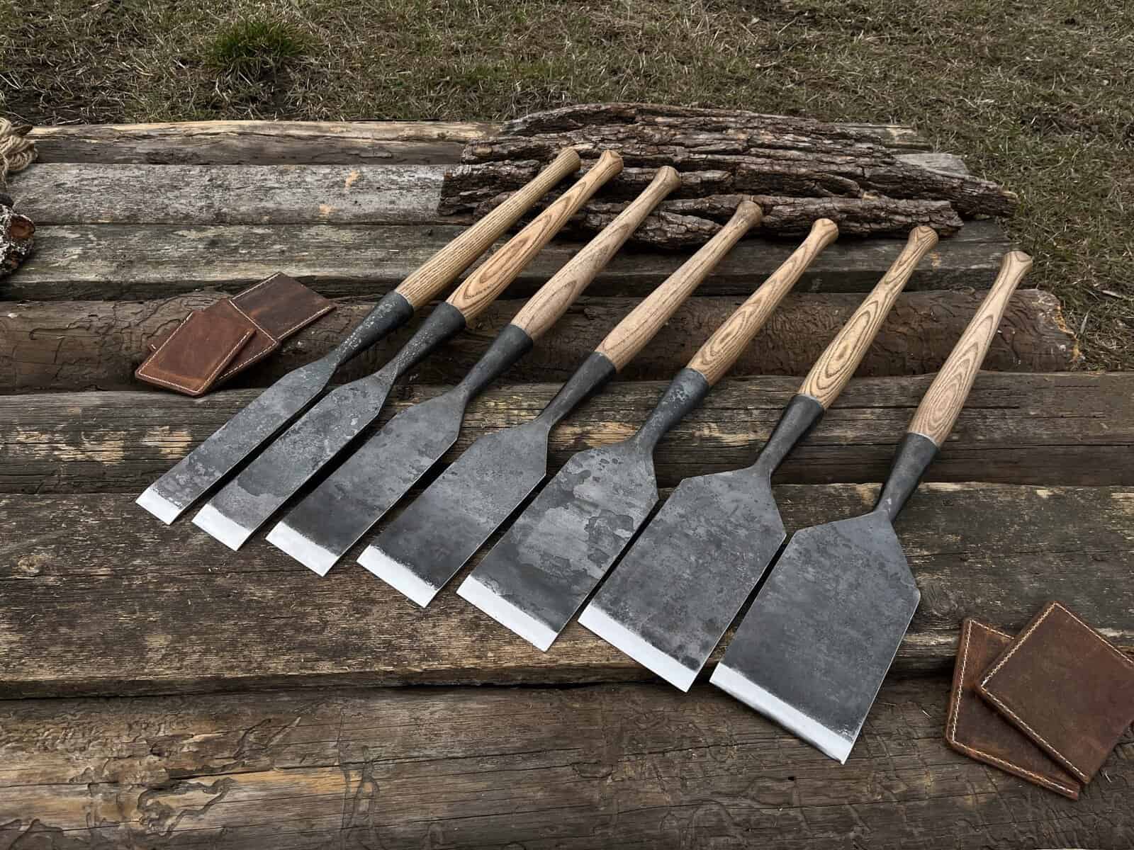 7-Piece Long Timber Framing Chisel Set – The Spoon Crank