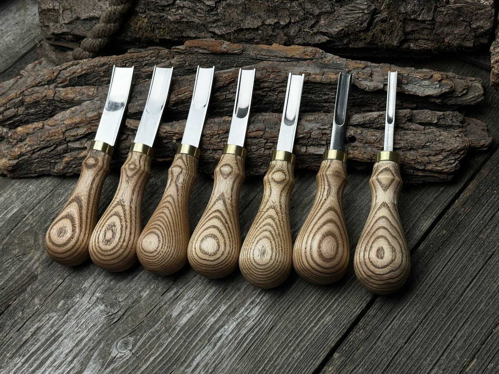 7-Piece Leather Edge Skiver Set - The Spoon Crank