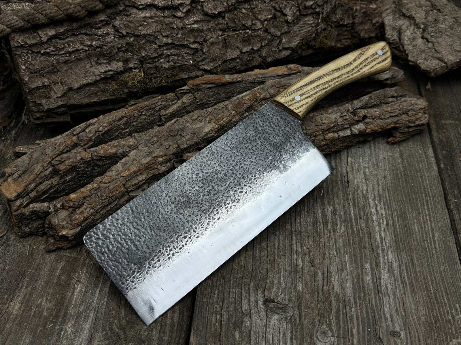 Hand-Forged Bushcraft Knife, 20.5 cm (8.07 inches) – The Spoon Crank