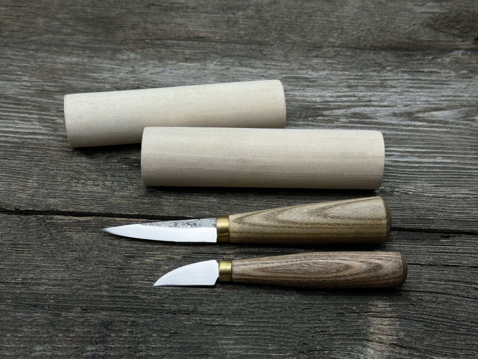 Hand-Forged Wood Carving Tool Set with Wooden Blanks WS9 - The Spoon Crank