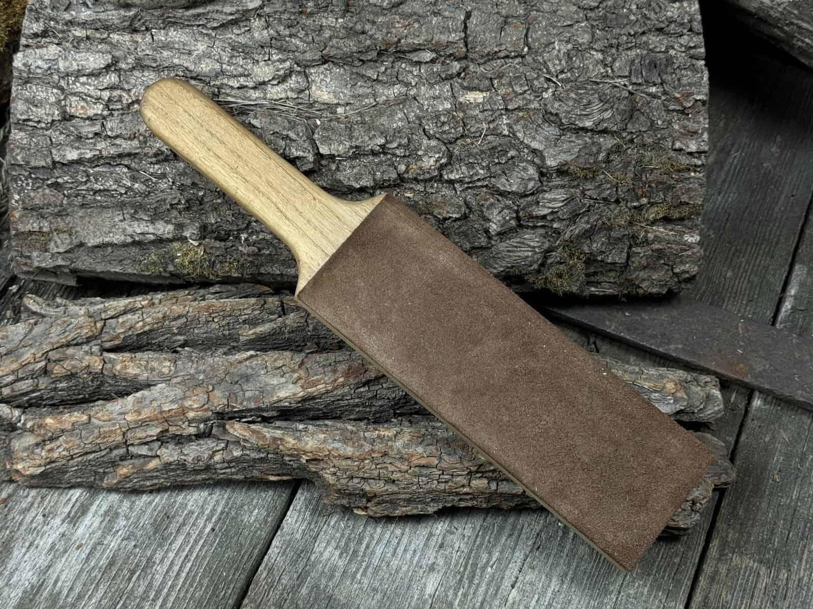 One-Sided Leather Strop For Knife Sharpening & Polishing Compound – The ...